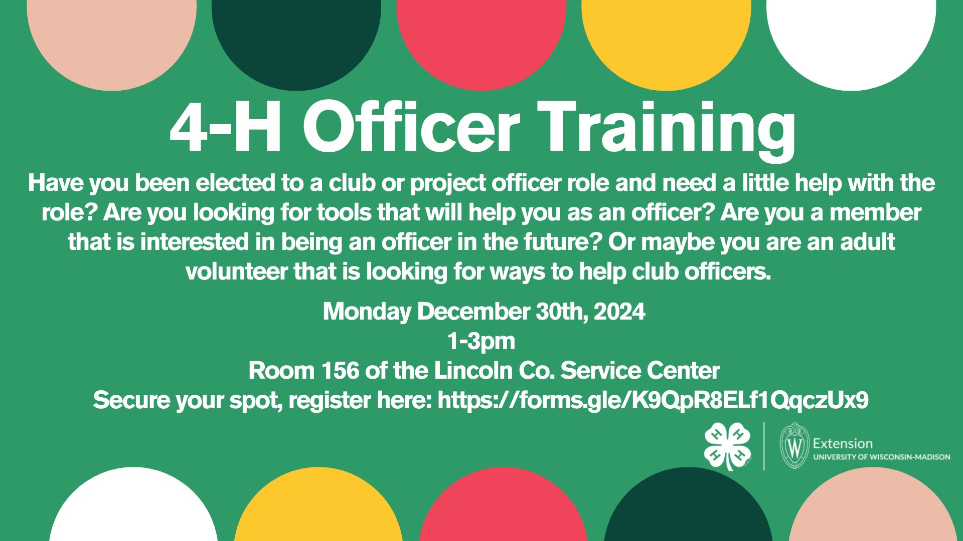 4-H Officer Training – Extension Lincoln County